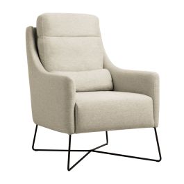 Fotelja modernog dizajna, Lisa u krem boji