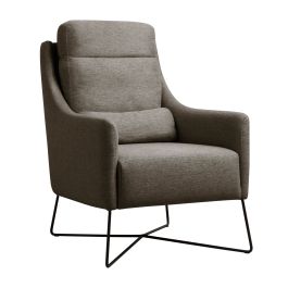 Fotelja modernog dizajna, Lisa tamno smeđa